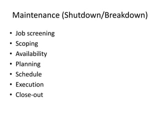 Maintenance of Machine & Main Functioning Parts of Machine | PPSX