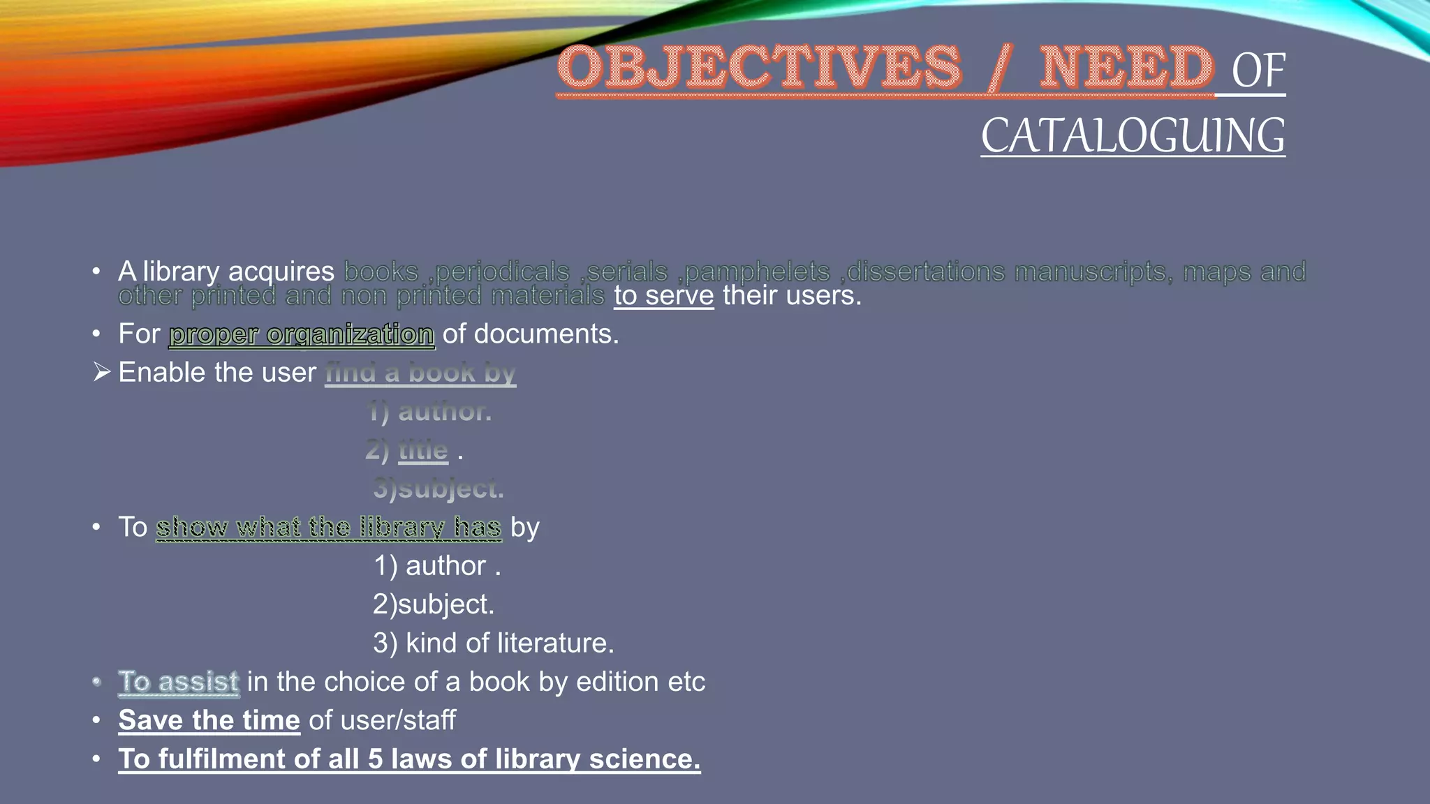 Classified Catalogue Code (ccc) | PPTX