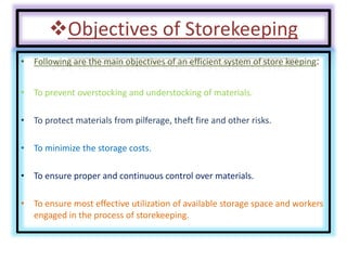 Storekeeping | PPTX