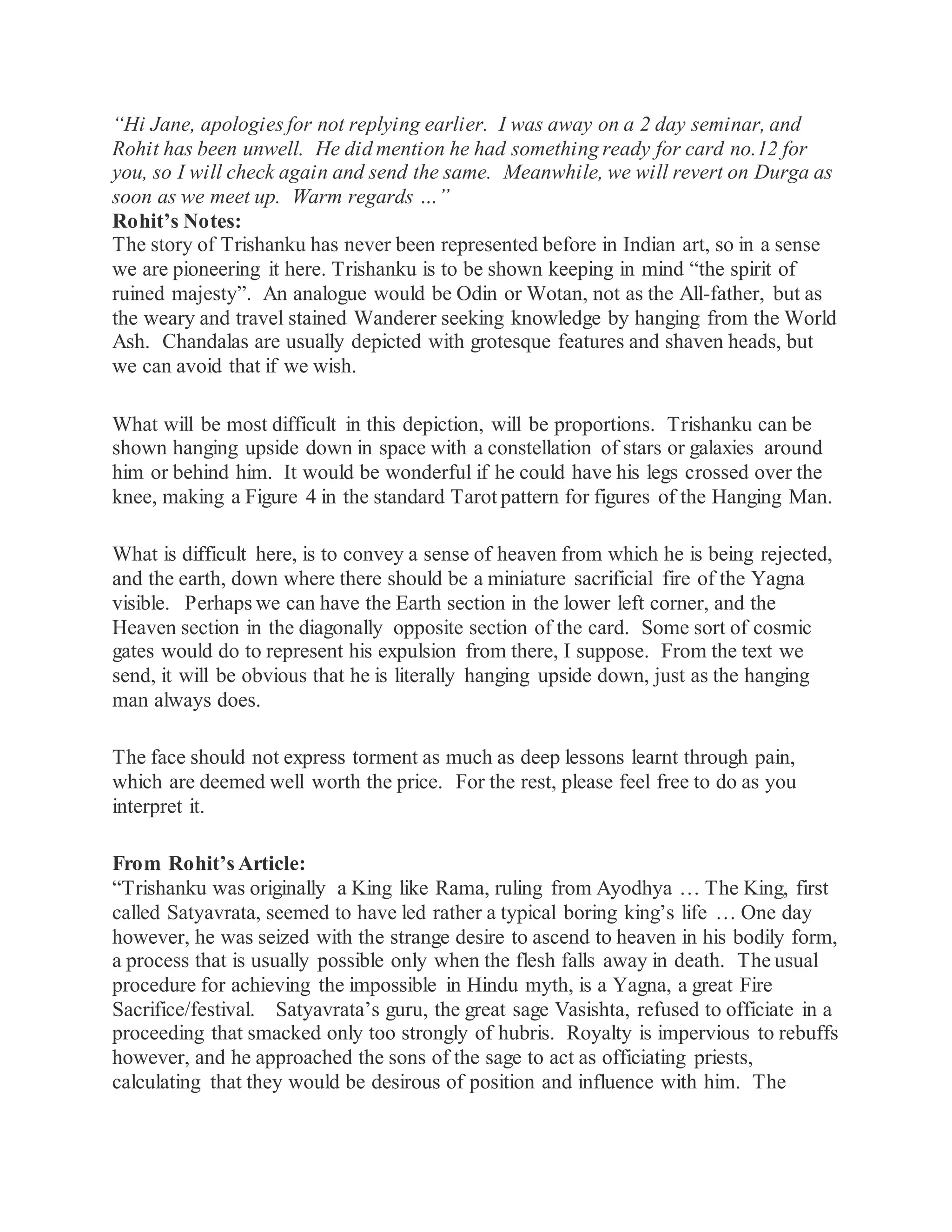 Rohit arya sacred india tarot#creating the hanging man . | DOCX