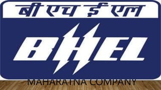 PROJECT REPORT ON BHEL BHOPAL FOR MECHANICAL | PPTX