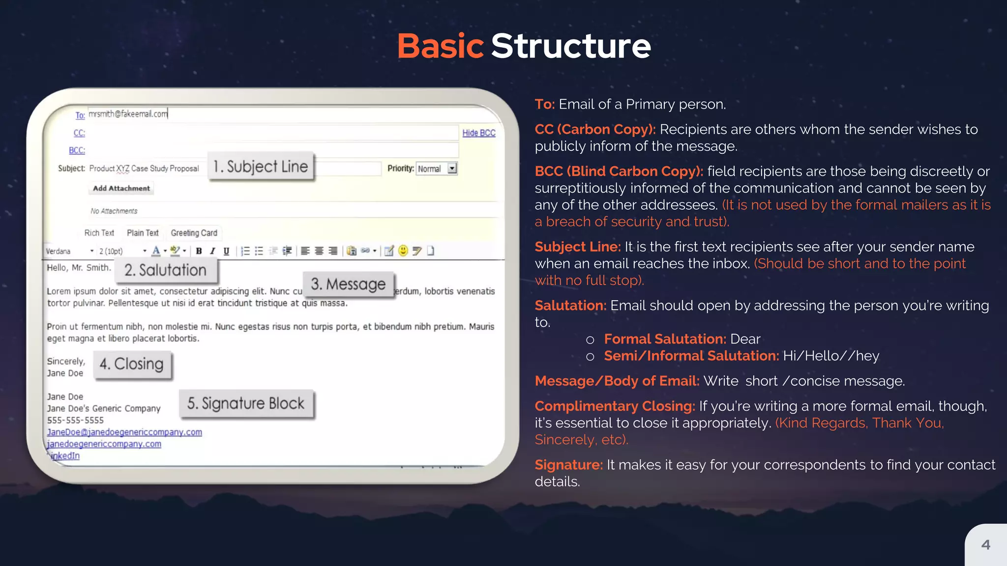 Email Etiquette Presentation with Do's, Don'ts & Email Structure | PDF