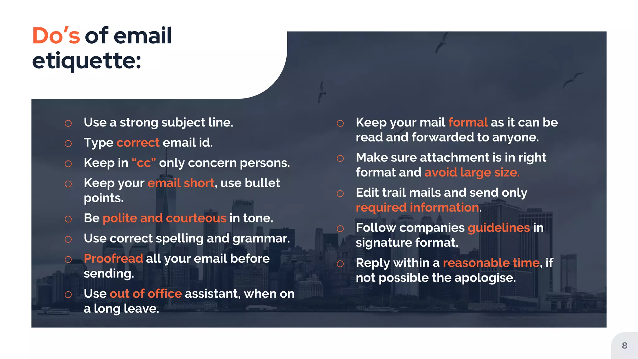Email Etiquette Presentation with Do's, Don'ts & Email Structure | PDF