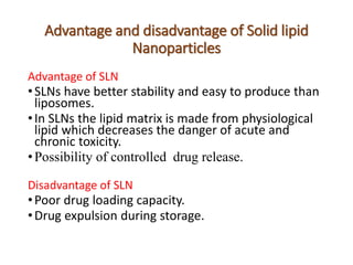 Solid Lipid Nano particles of Alendronate Sodium | PPTX