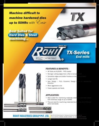 Rohit Industries Group Private Limited, Bahadurgarh, HSS Cutting Tools ...