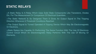 Static Relay Presentation | PPTX