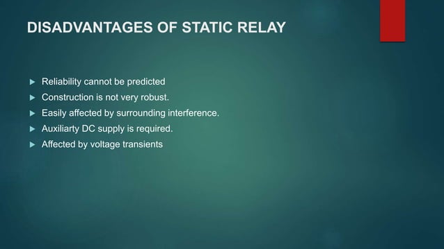 Static Relay Presentation | PPTX | Physics | Science