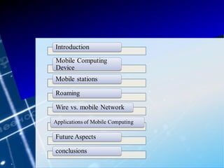 mobile computing and ad hoc network | PPT | Smartphones | Consumer Electronics