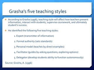 Rohit narang - Study on teaching style and leaning stule in BIMTECH | PPT