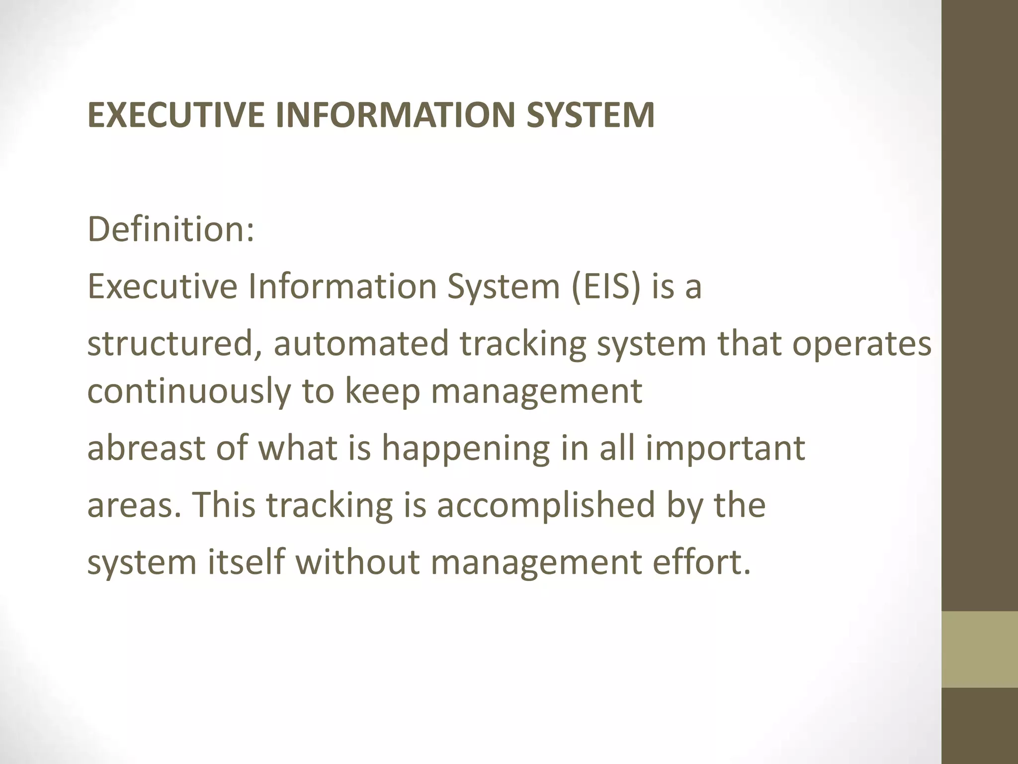 MIS-executive information system | PPT