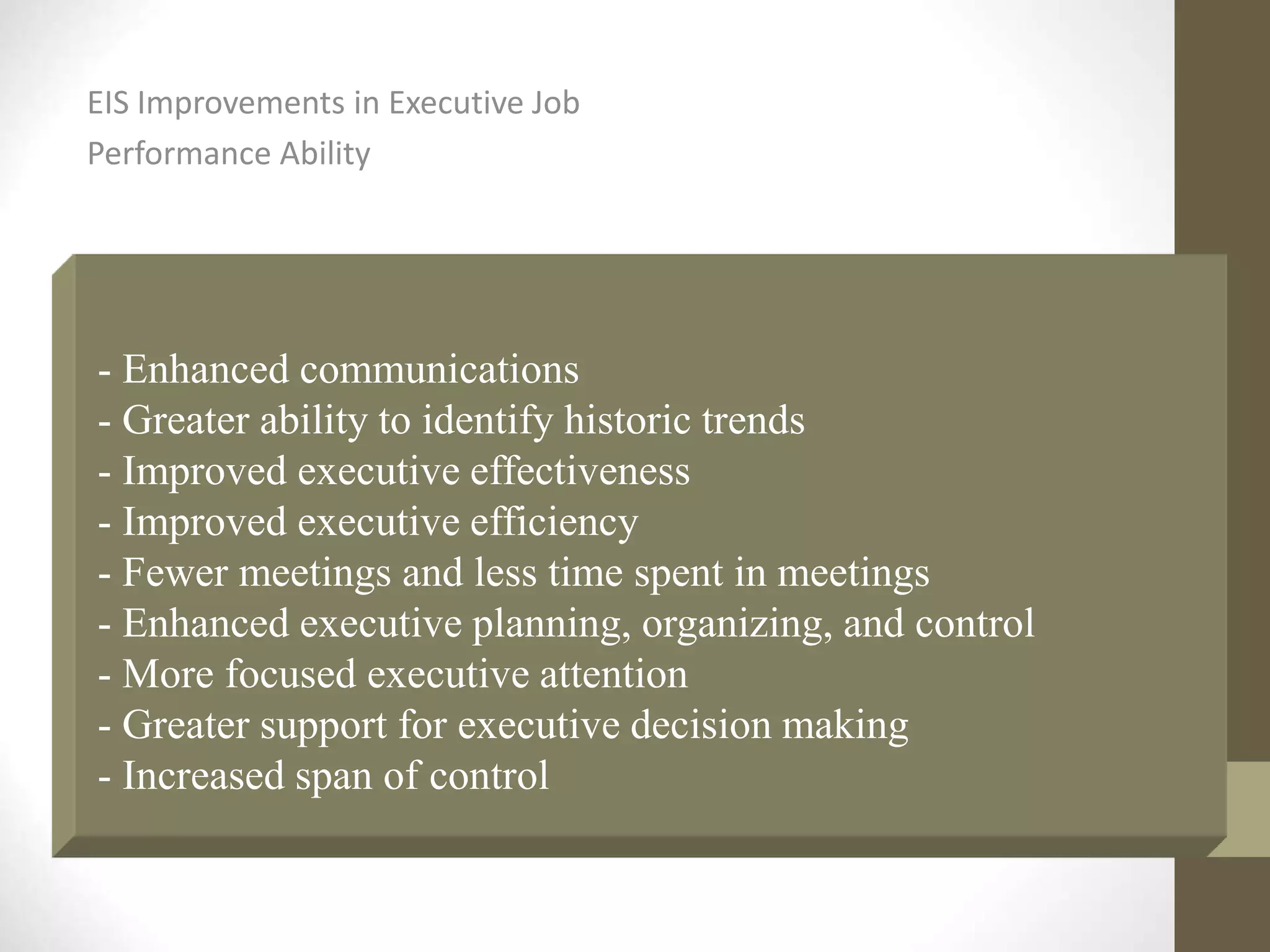 MIS-executive information system | PPT