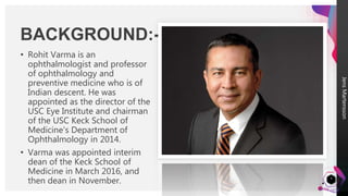 Dr. Rohit Varma, M.D, M.P.H, - (Director of SCEI) | PPT