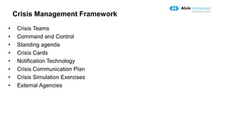 Designing an effective Crisis Management Framework | PDF