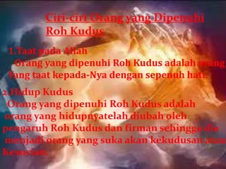 Roh kudus | PPTX