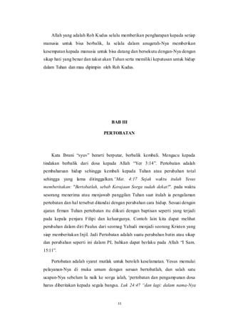 Roh kudus dan pertobatan | PDF
