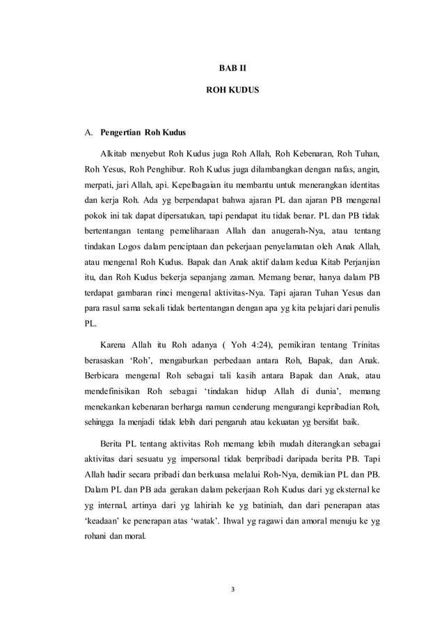 Roh kudus dan pertobatan | PDF