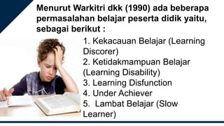 Psikologi Pendidikan : Diagnosis Kesulitan Belajar | PPTX