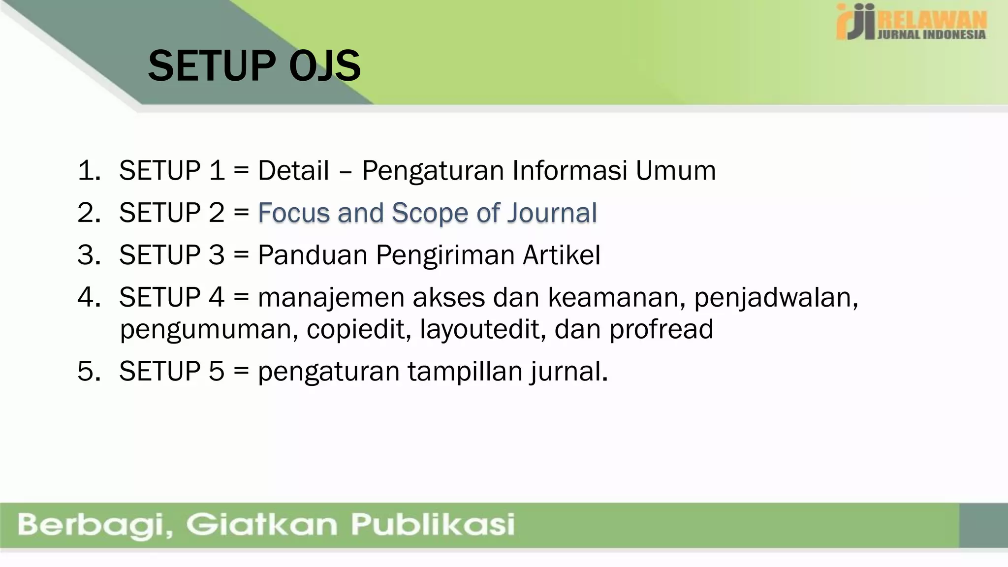 Manajemen Pengelolaan OJS | PDF