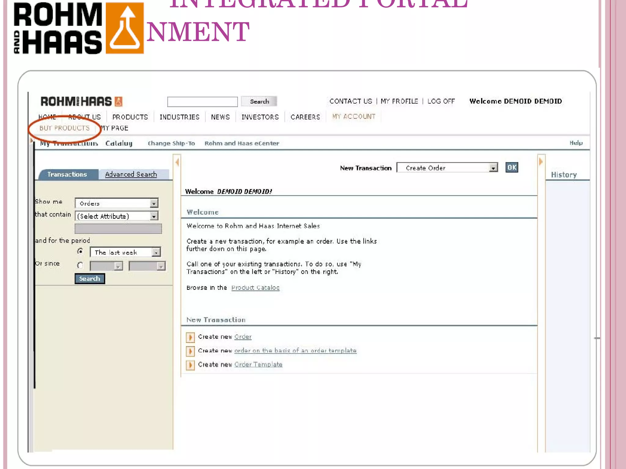 Rohm Haas ERP implementation | PPT