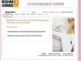 Rohm Haas ERP implementation | PPT