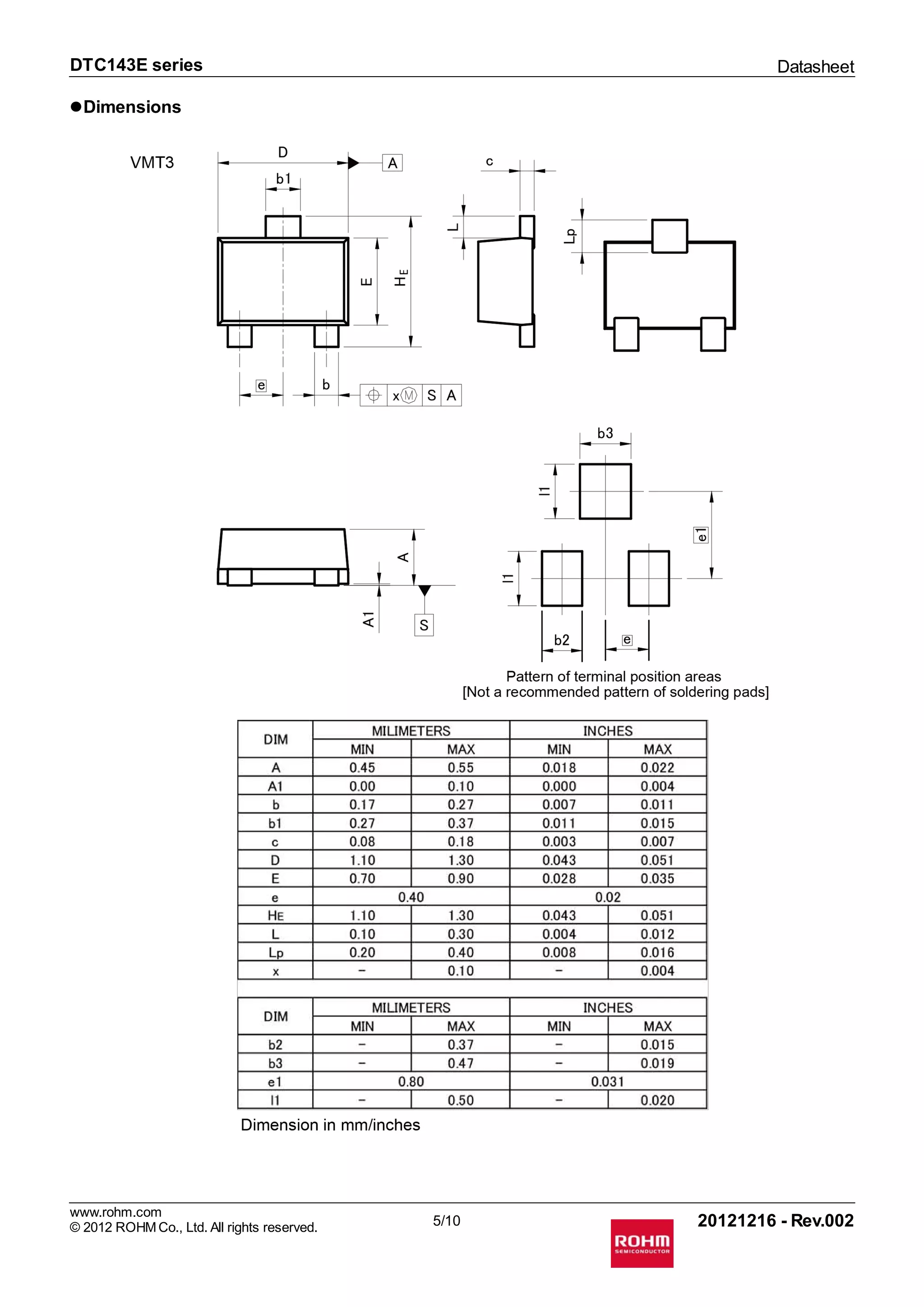 Original NPN Transistor DTC143ESATP DTC143 C143 TO-92 New | PDF