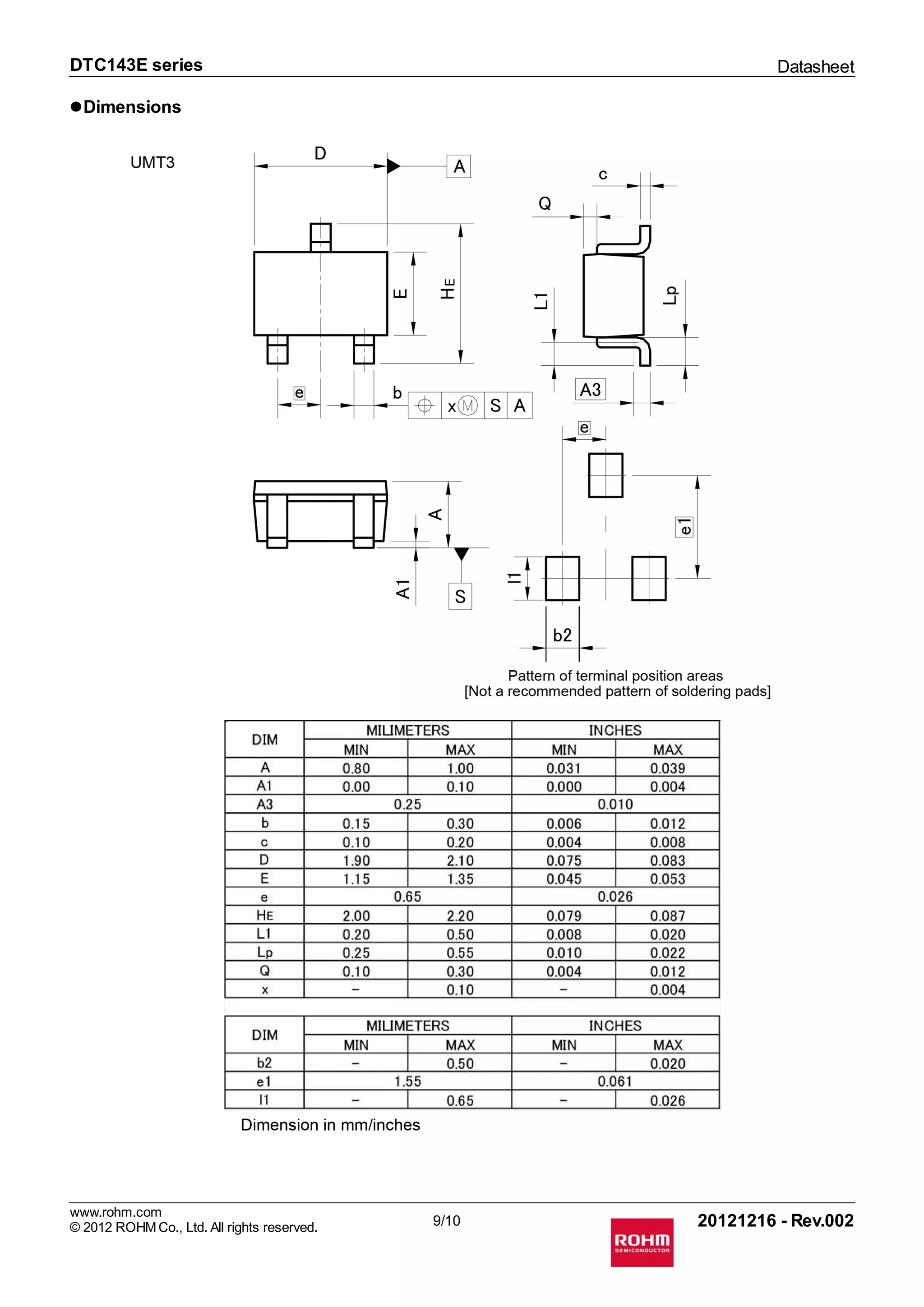 Original NPN Transistor DTC143ESATP DTC143 C143 TO-92 New | PDF