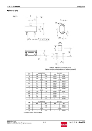 Original NPN Transistor DTC143ESATP DTC143 C143 TO-92 New | PDF