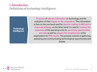 The Technology Radar - a Tool of Technology Intelligence and Innovation ...