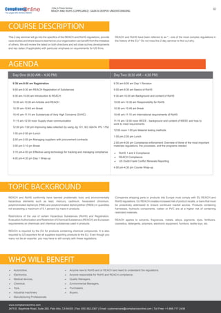 REACH and RoHS Compliance: Protecting Revenues with Advanced Compliance ...