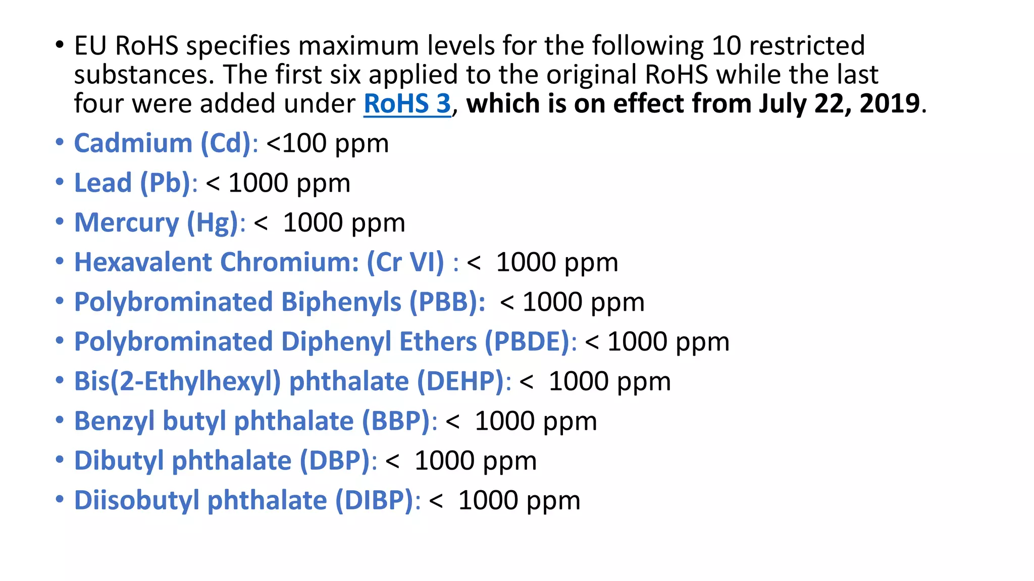 RoHS awareness Training By Manish Dwivedi | PPTX