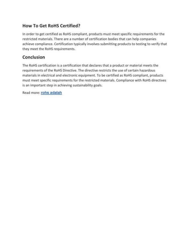 RoHS Certification.ppt