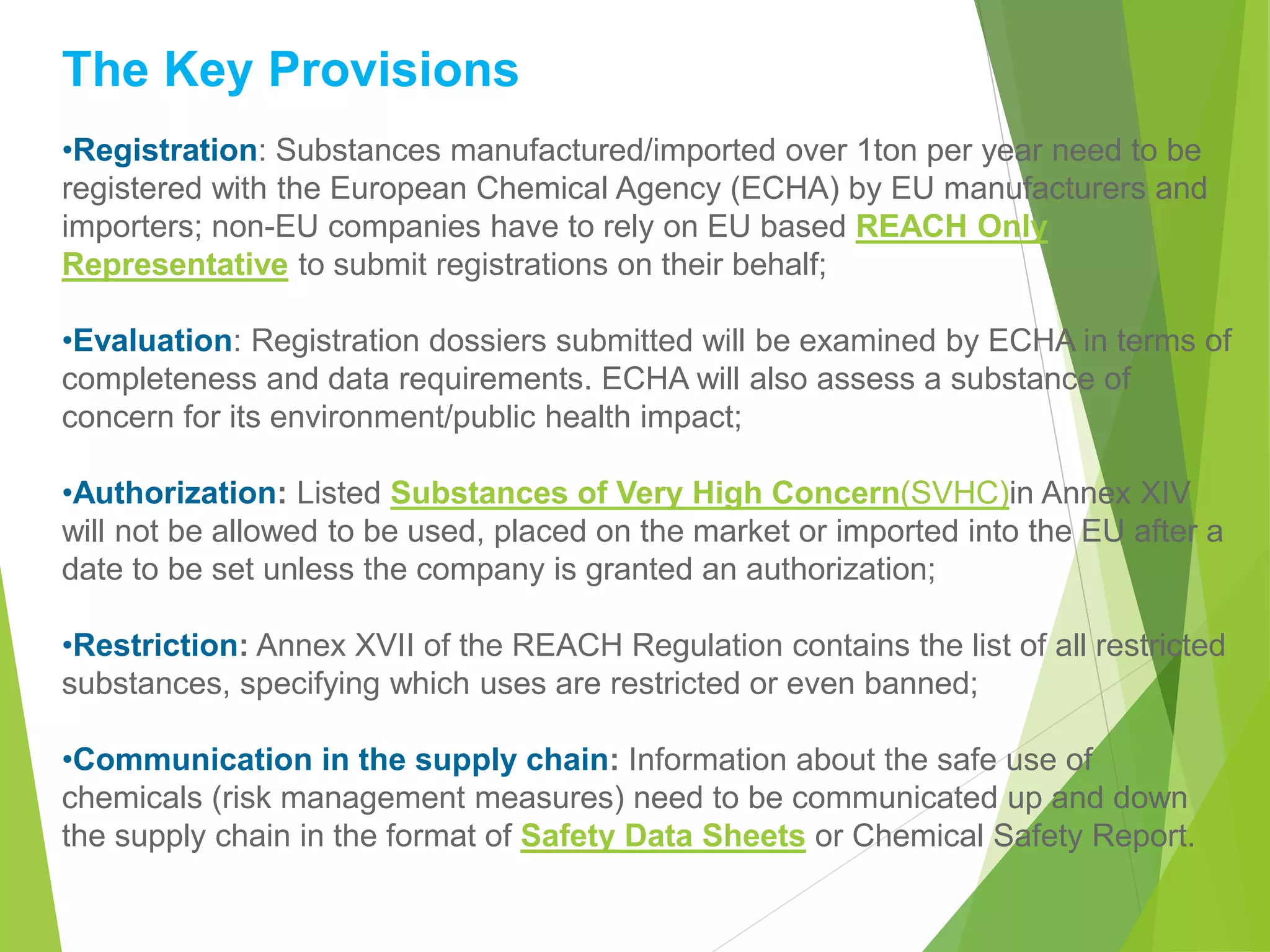 Restriction of Hazardous Substances(RoHS) and REACH | PPTX
