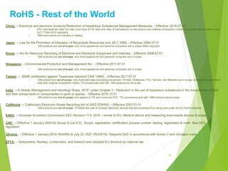 Restriction of Hazardous Substances(RoHS) and REACH | PPTX
