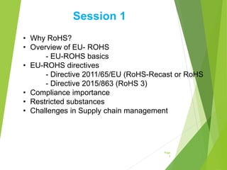 Restriction of Hazardous Substances(RoHS) and REACH | PPTX