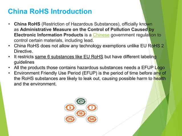 Restriction of Hazardous Substances(RoHS) and REACH | PPTX | Chemistry ...