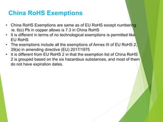 Restriction of Hazardous Substances(RoHS) and REACH | PPTX
