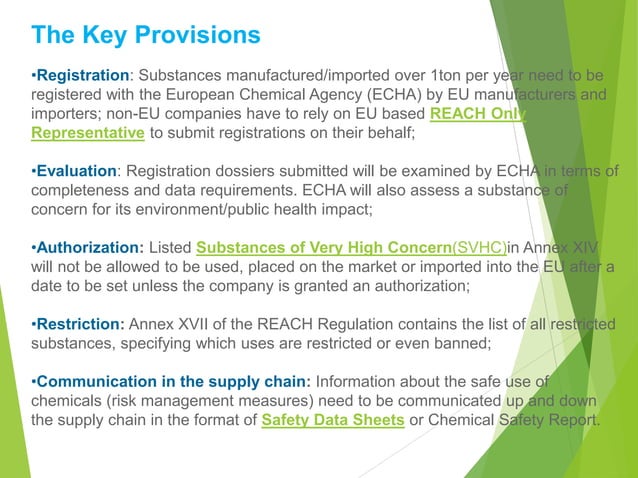 Restriction of Hazardous Substances(RoHS) and REACH | PPTX | Chemistry ...