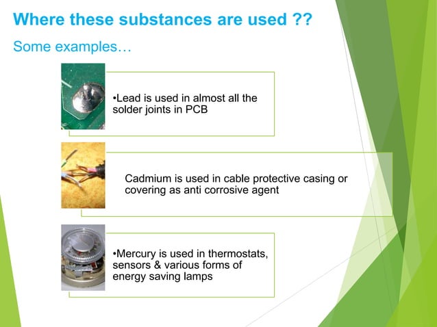 Restriction of Hazardous Substances(RoHS) and REACH | PPTX | Chemistry ...