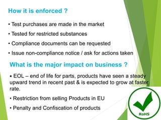 Restriction of Hazardous Substances(RoHS) and REACH | PPTX