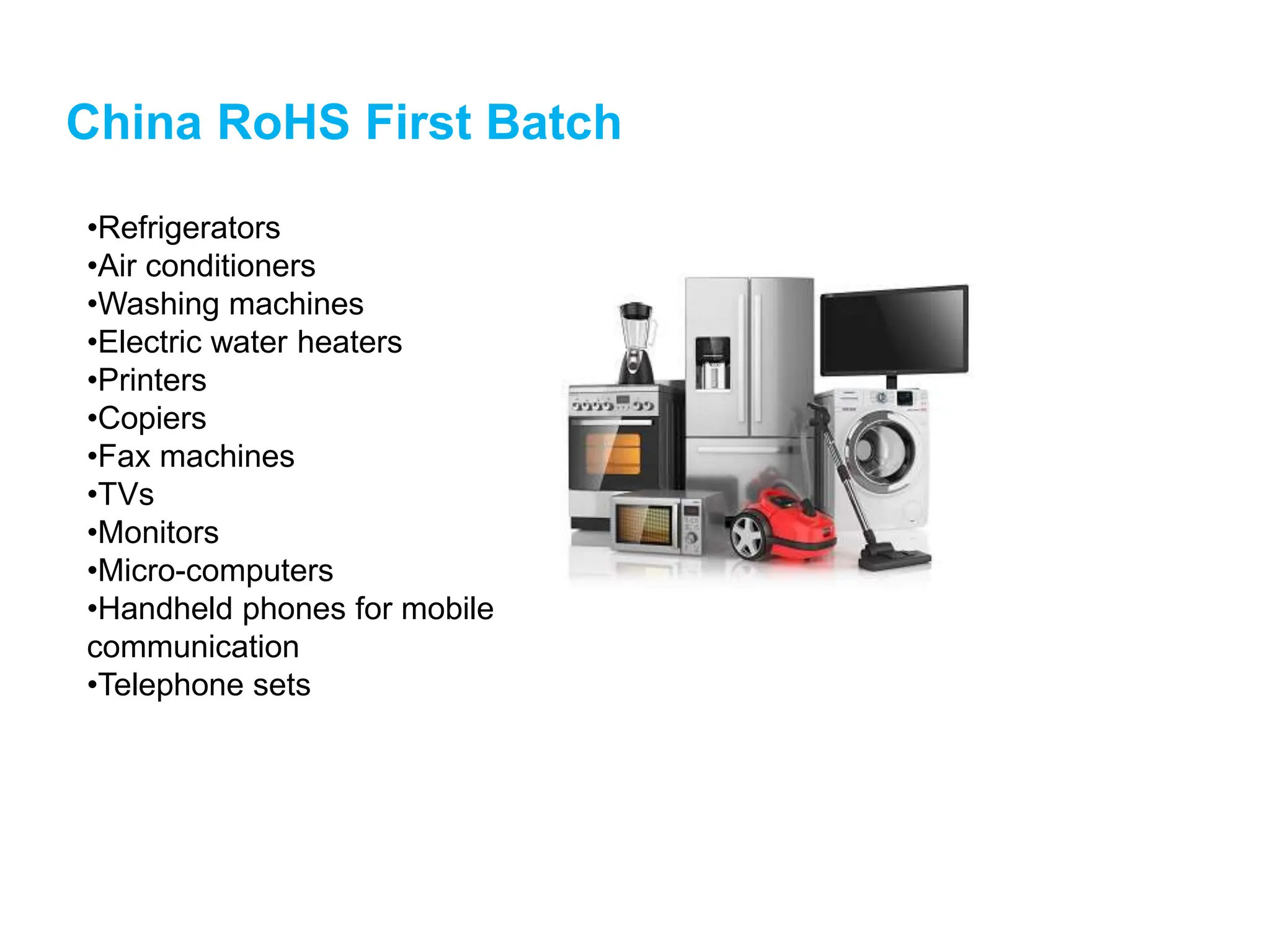 RoHS stands for Restriction of Hazardous Substances, which is also ...
