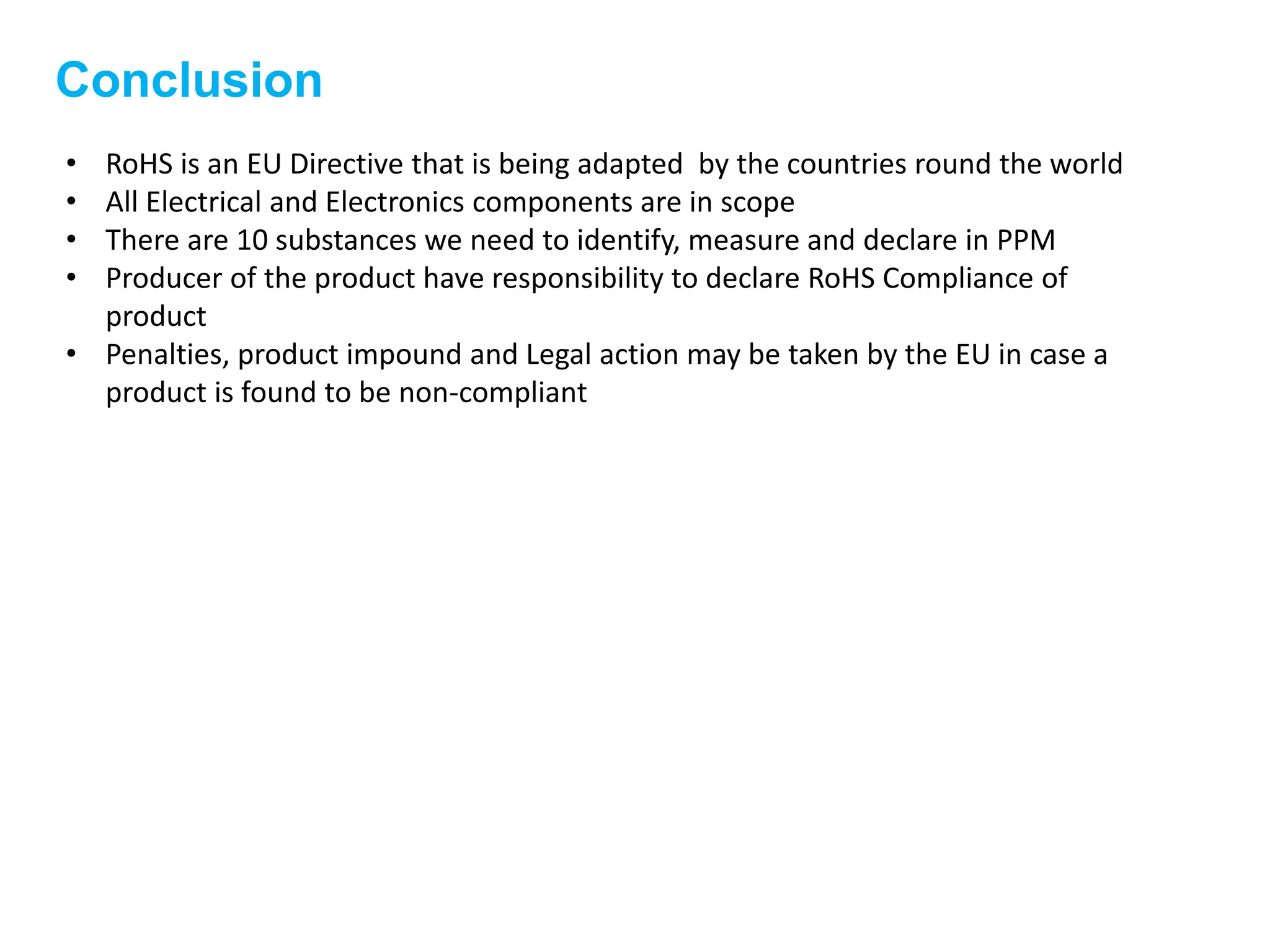 RoHS stands for Restriction of Hazardous Substances, which is also ...