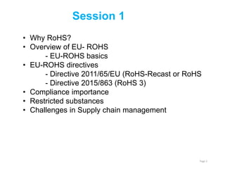 RoHS stands for Restriction of Hazardous Substances, which is also ...