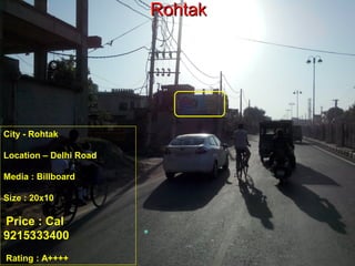 Hoardings In Rohtak Cal 9215 333 400 | PPT