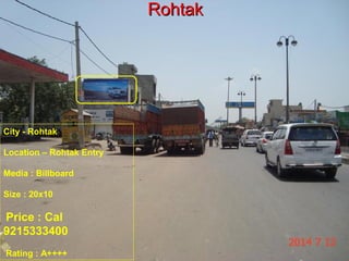 Hoardings In Rohtak Cal 9215 333 400 | PPT