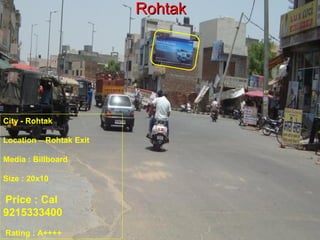 Hoardings In Rohtak Cal 9215 333 400 | PPT