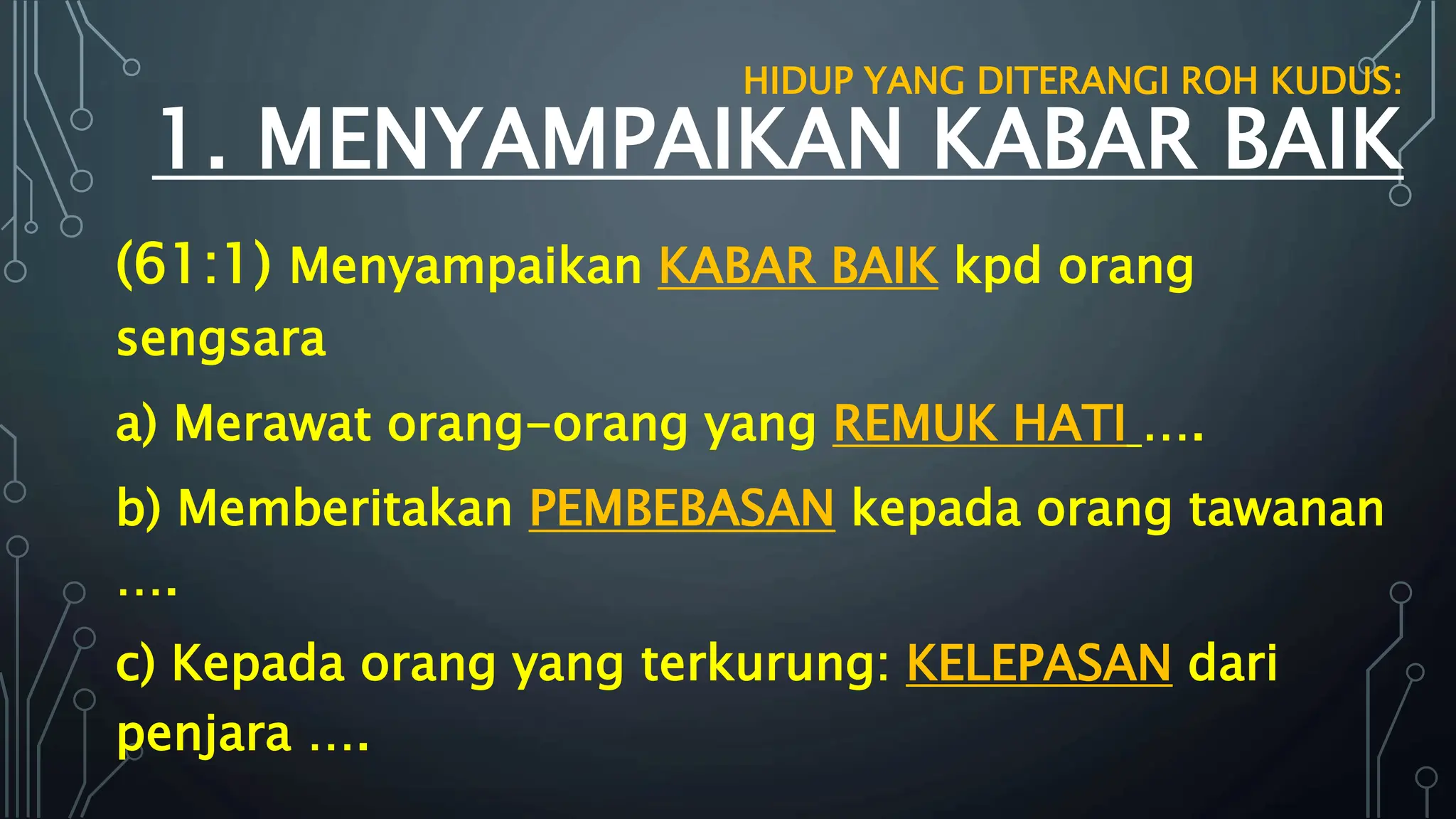 ROH TUHAN ADA PADAKU Sebagai Bahan Khotbah | PPT