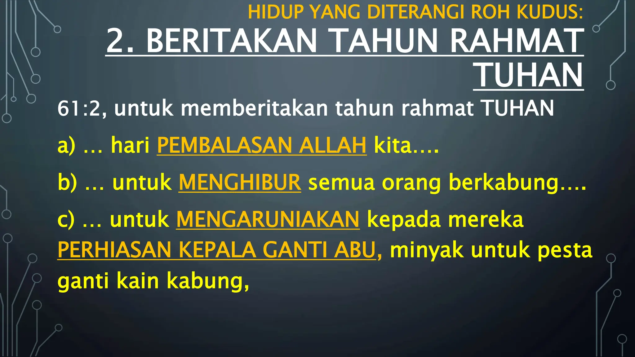 ROH TUHAN ADA PADAKU Sebagai Bahan Khotbah | PPTX