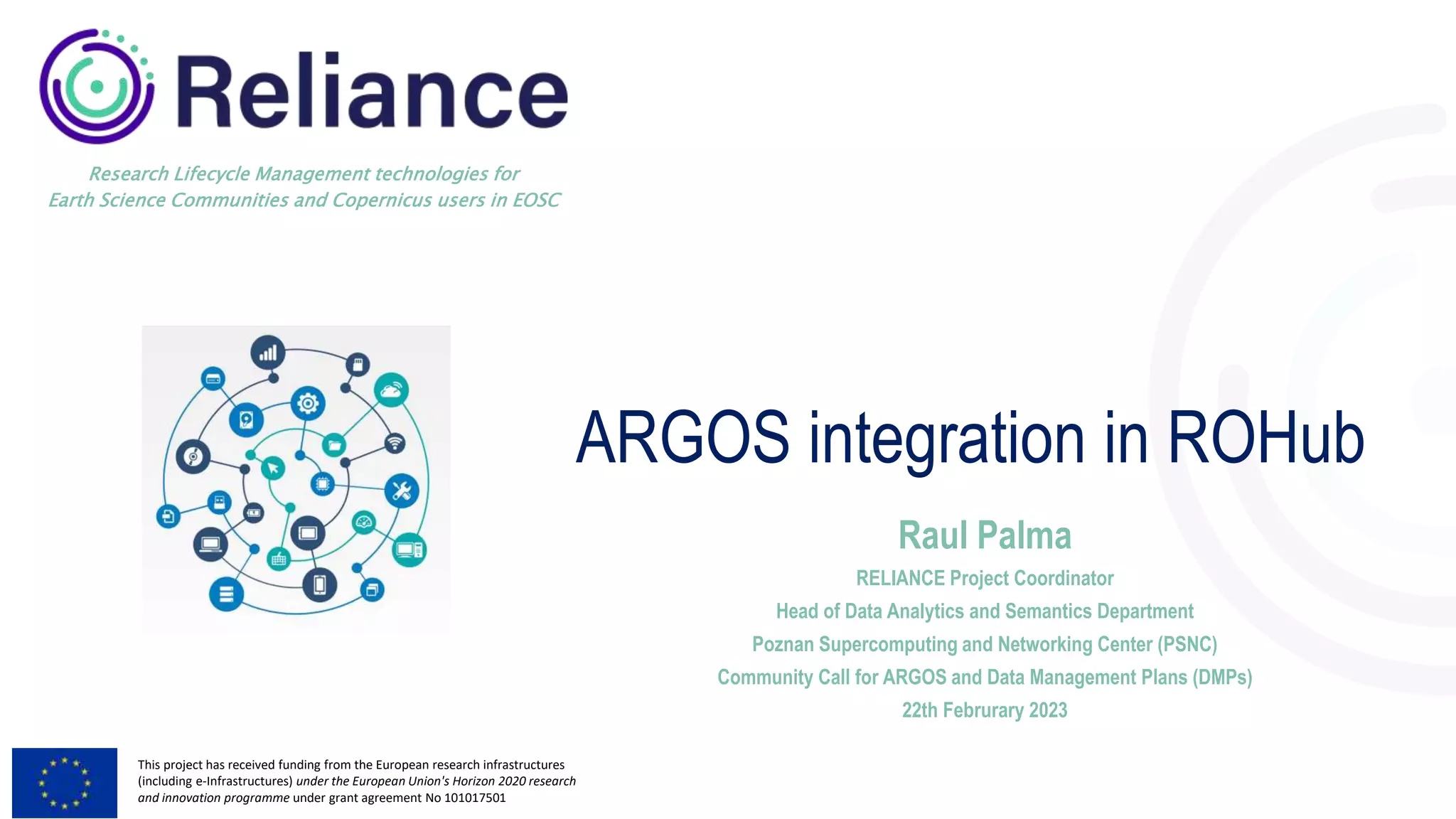 ROHub-Argos integration | PPT