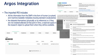 ROHub-Argos integration | PPT