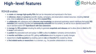 ROHub - Research Object Management Platform Introduction | PPT